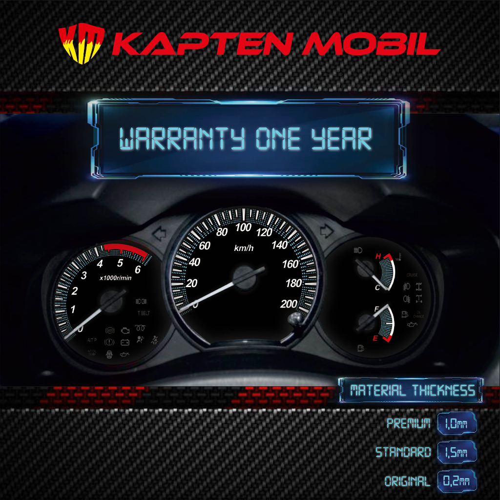 Jual Custom Panel Speedometer Mobil Innova Fortuner Series | Shopee ...