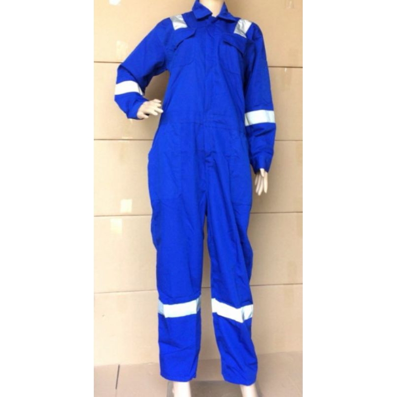 Jual Wearpack safety coverall terusan/seragam kerja biru Benhur/biru ...