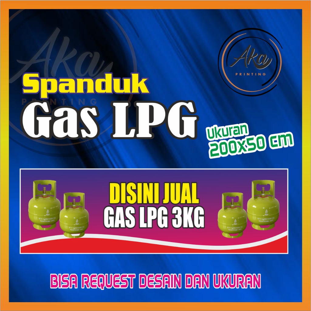 Jual AKA PRINTING/cetak spanduk dan banner/spanduk gas lgp/banner gas lpg | Shopee Indonesia