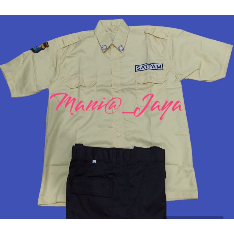 Jual SERAGAM PDH SATPAM KREM | Shopee Indonesia