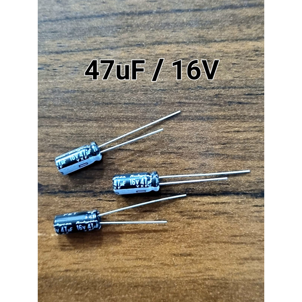 Jual Kapasitor Capacitor ELCO 47uf 16v / 47 uf 16 v / 47uf/16v Elko ...