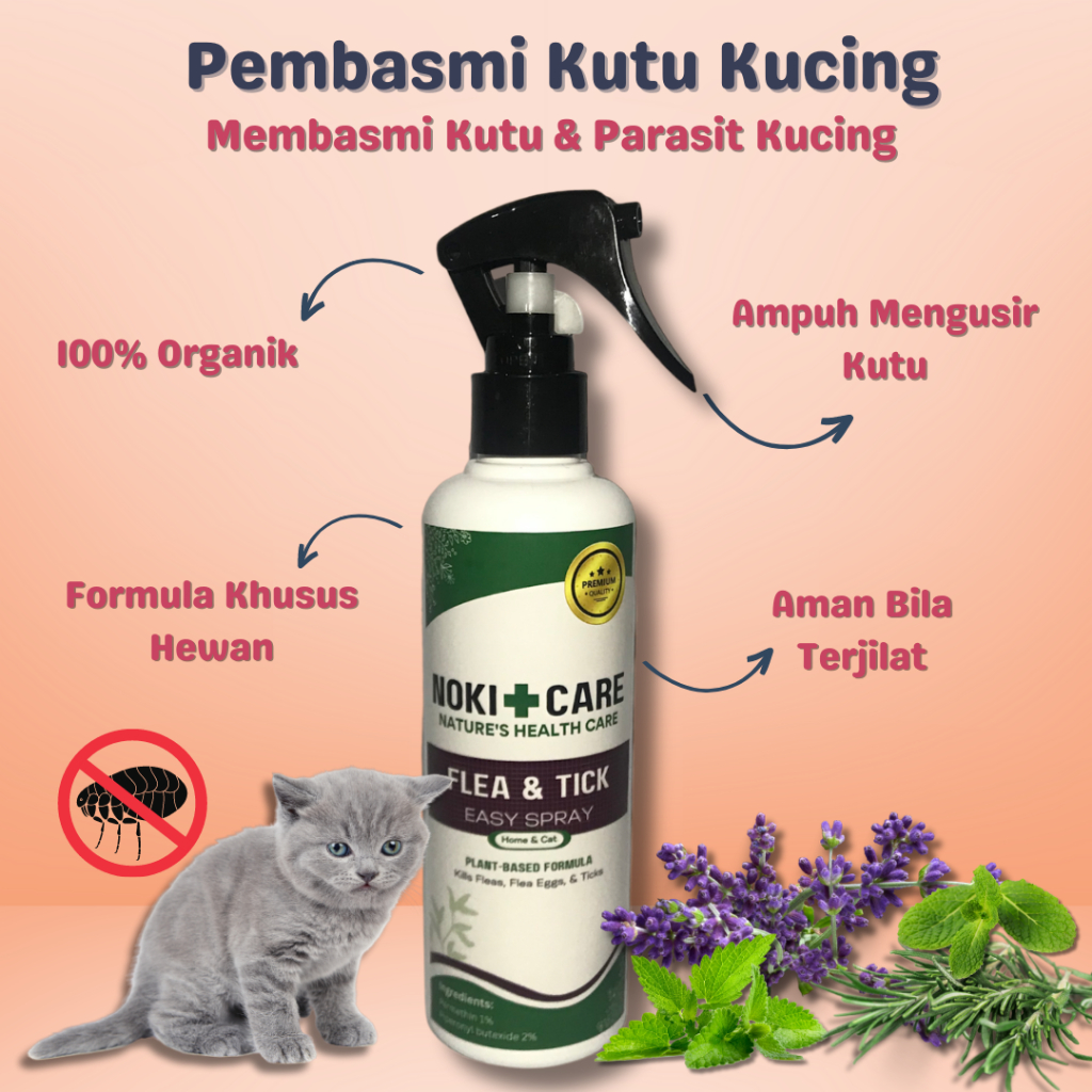 Jual PEMBASMI KUTU KUCING ALAMI 250ML ANJING KELINCI EASY REMOVER CAT ...