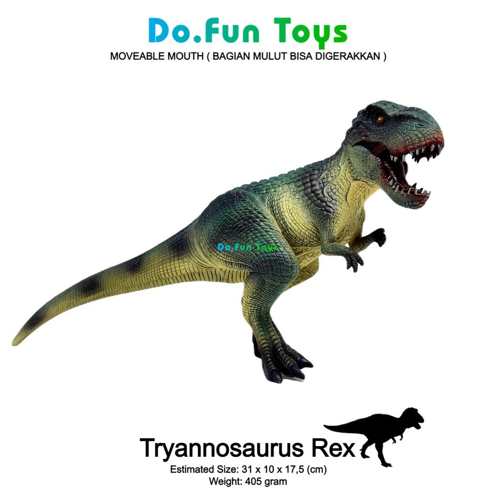 Jual Dinosaurs Figurine | TYRANNOSAURUS REX ( T REX ) / Mainan Miniatur ...