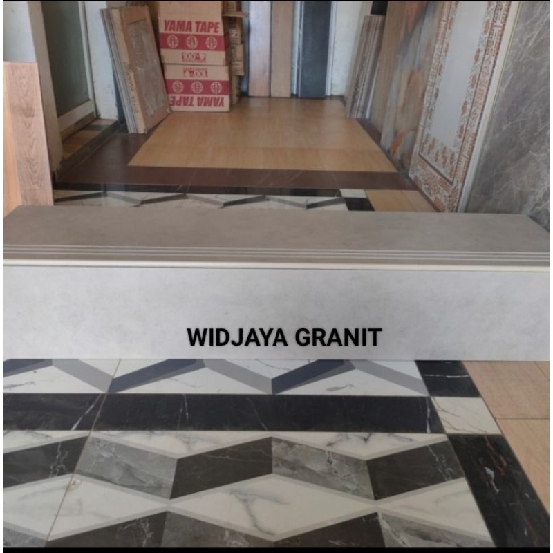 Jual Granit Anak Tangga 30x80/20x80 Bianco Cemento tekstur mett ...