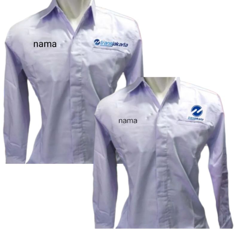 Jual KEMEJA TRANSJAKARTA BORDIR || SERAGAM TRANSJAKARTA BORDIR || BAJU ...