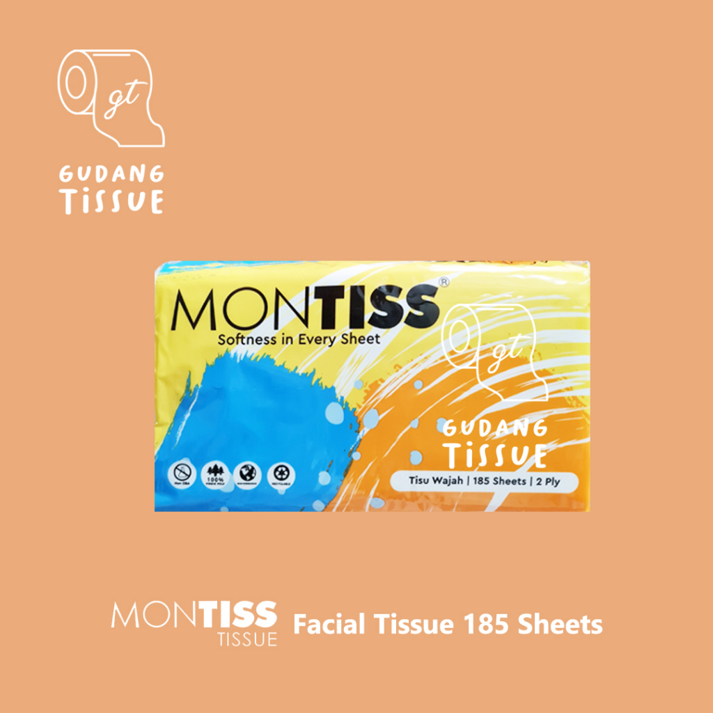 Jual Montiss Facial Tissue 185 Sheets | Shopee Indonesia