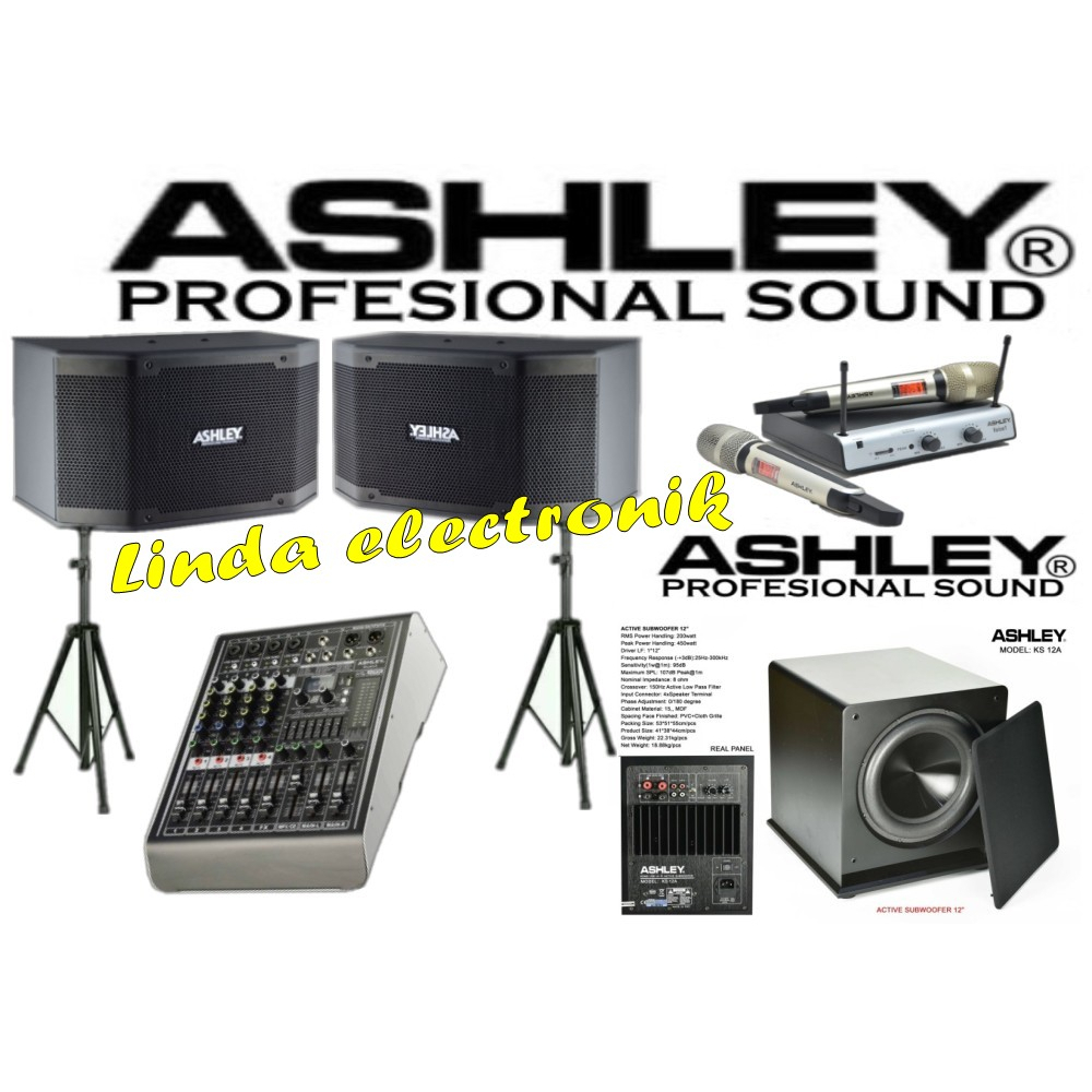 Jual paket sound system ashley studio 4 ashley k2310 ashley subwoofer ...