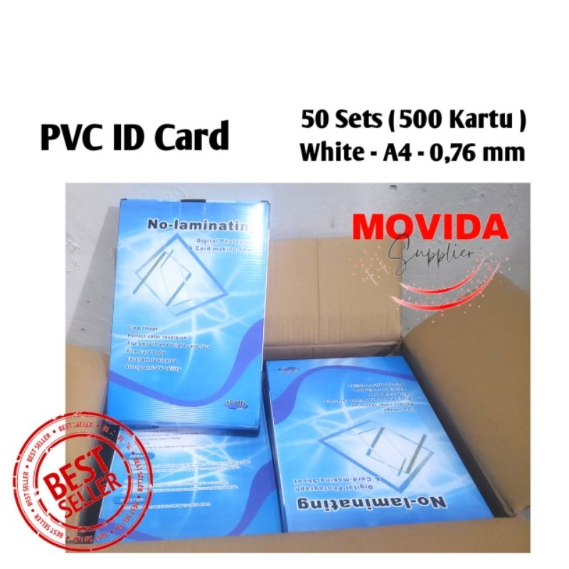 Jual Kertas PVC Id Card A4 instan 0.76 putih, inkjet, / PVC bahan ID ...