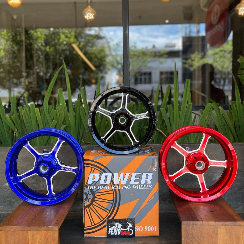 Jual Velg Power NMAX NEW tipe Motegi Nmax New uk 300 400 Ring13 Hitam ...