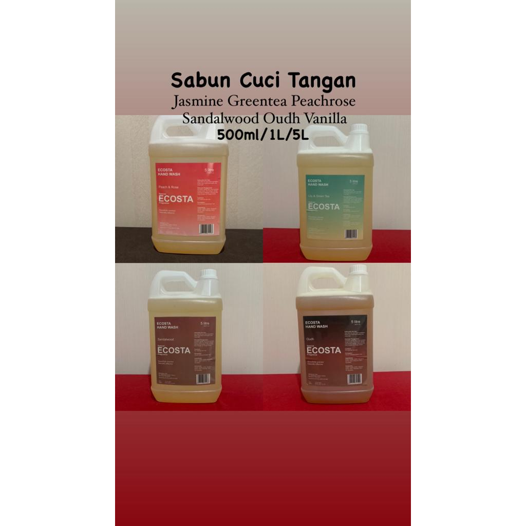Jual Ecosta handwash soap sabun cuci tangan wangi & lembut 5 liter ...