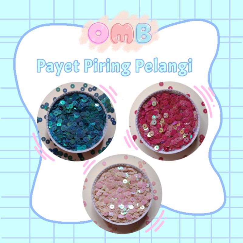 Jual Payet Manik Piring Pelangi 4 mm | Shopee Indonesia
