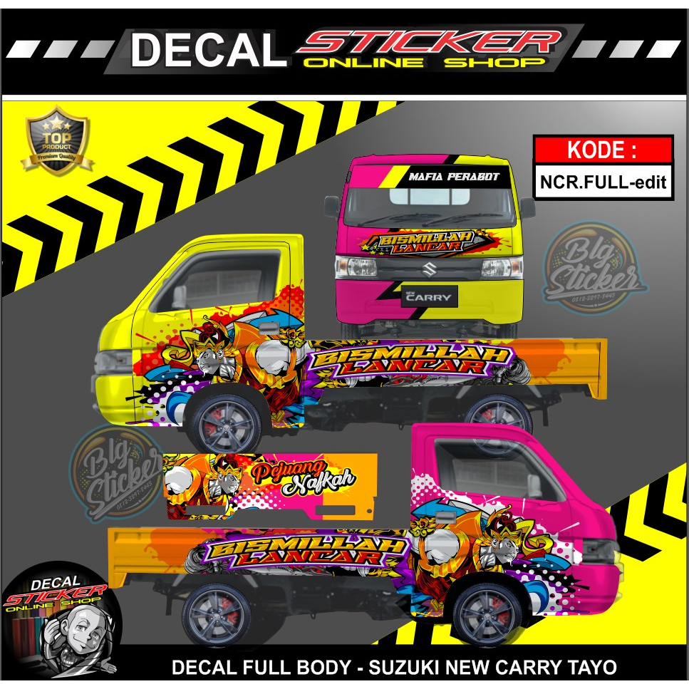 Jual STIKER NEW CARRY PICKUP DECAL PRINT STICKER FULL BODY MOTIF ...