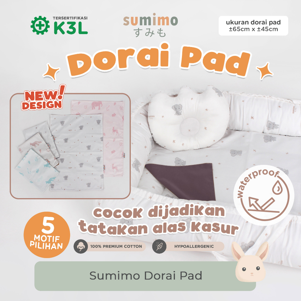 Jual Sumimo Dorai Pad / Perlak ompol bayi / Alas kasur bayi | Shopee ...