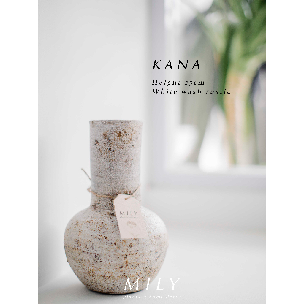Jual Kana Vase - vas bunga estetik, Vas rustic, handmade vase aesthetic ...