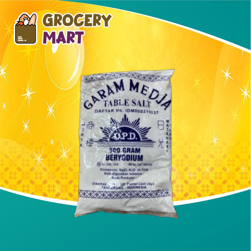 Jual Garam Meja Cap Matahari Terbit 500gr / Table Salt Halus Medja OPD ...