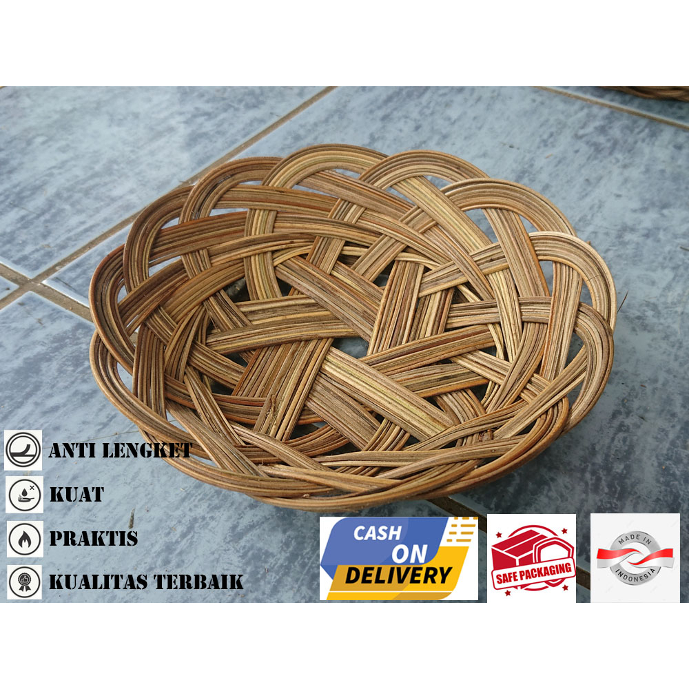 Jual Piring Lidi Anyaman Piring Rotan Bambu Murah | Shopee Indonesia