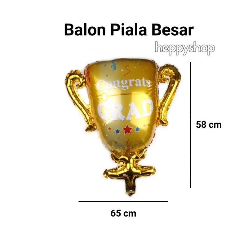 Jual Balon Wisuda Kelulusan Graduation Baloon Piala Toga Graduation ...