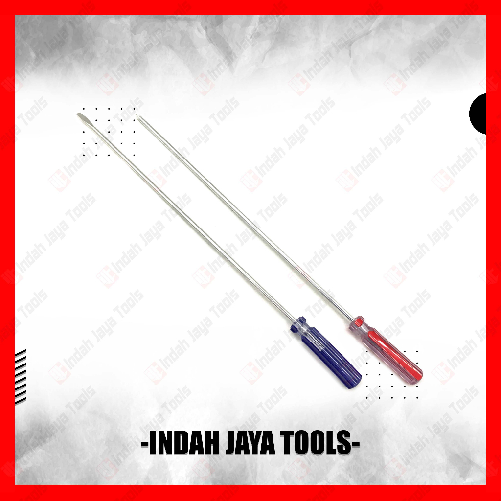 Jual MURAH Obeng Setting 12 Inch Panjang Set Isi 2 Pcs Plus Min ...