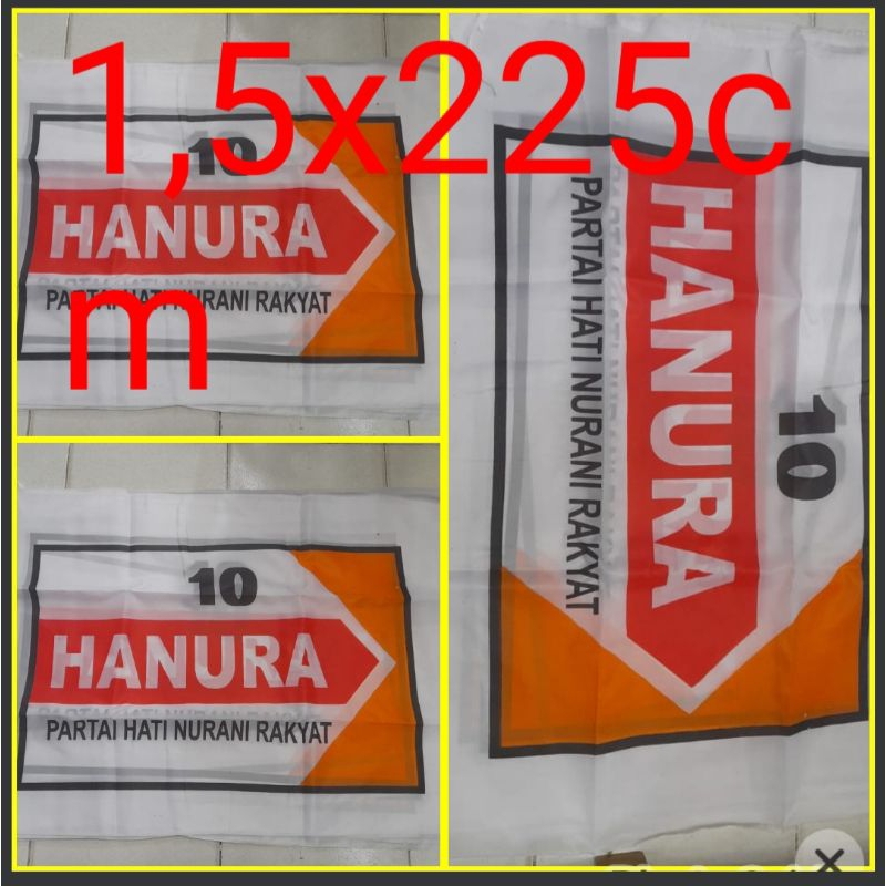 Jual BENDERA PARTAI HANURA 1,5X225CM BENDERA PARTAI | Shopee Indonesia