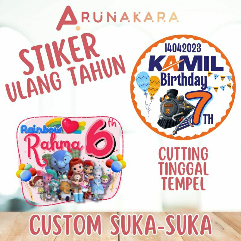 Jual STIKER ULANG TAHUN - STIKER USAHA - STIKER CUSTOM | Shopee Indonesia