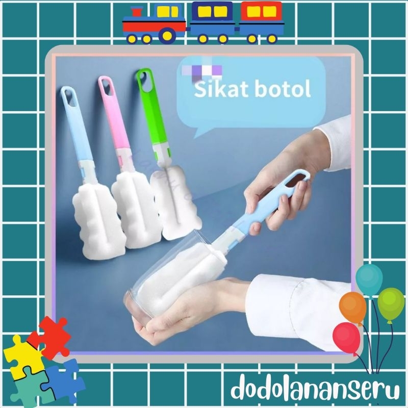 Jual DDS - sikat botol sponge bottle brush/bottle cleaner spons ...