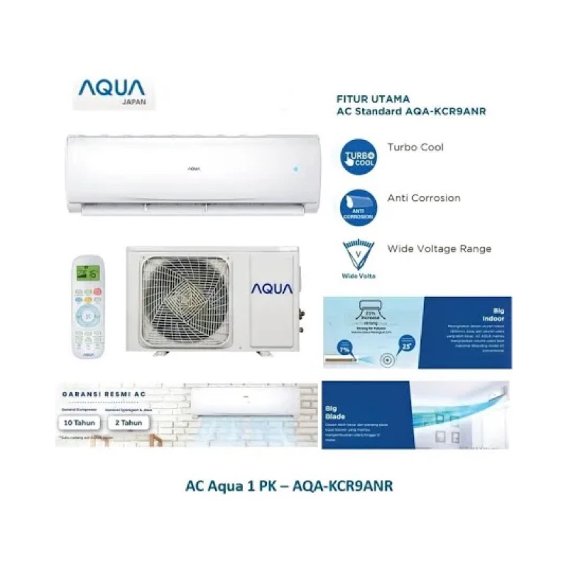 Jual AC AQUA JAPAN 9FQAL 1 PK AQA 9 FQAL 1PK AC STANDAR | Shopee Indonesia