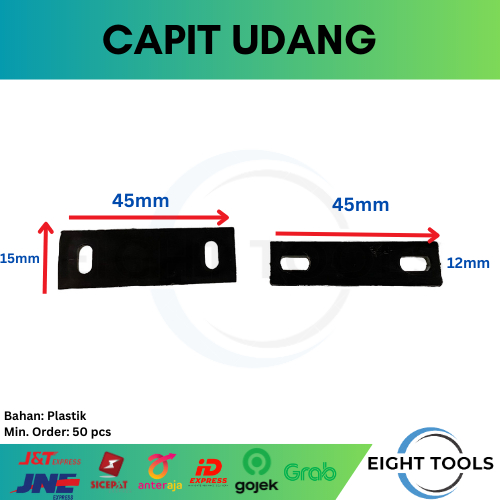 Jual Capit Udang / Tic Tac Pintu / Capit Plastik / Plastik Hitam / Tic ...