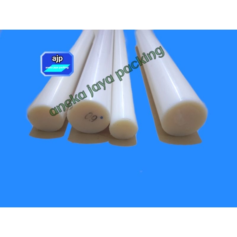 Jual cast nylon rod 60mm x 10cm as hard nylon putih gading batangan | Shopee Indonesia