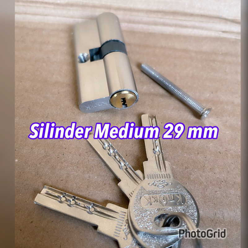 Jual Silinder Kunci Ukuran Medium 29 mm Cylinder Kunci Pintu Ukuran ...