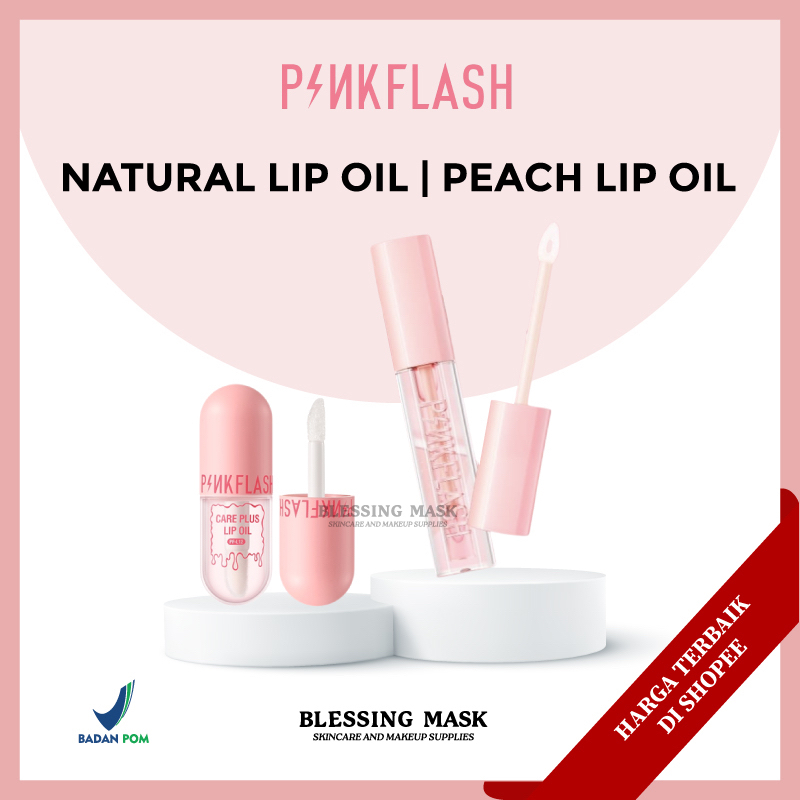 Jual PINKFLASH Natural Lip Oil Lip Balm Lip Gloss - PF-L12 | Moisturize ...