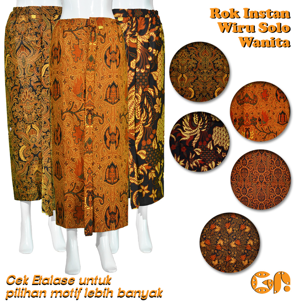 Jual Rok Jarik Wiru Solo Wanita Dewasa Rok Instan Pakaian Adat Jawa Batik Motif Kembang | Shopee ...