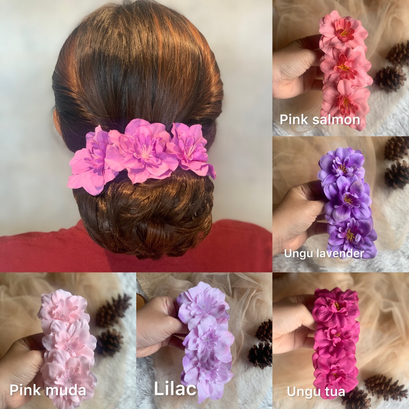 Jual SEMANGGI SAKURA WARNA BARU/hiasan sanggul/bunga sanggul | Shopee ...