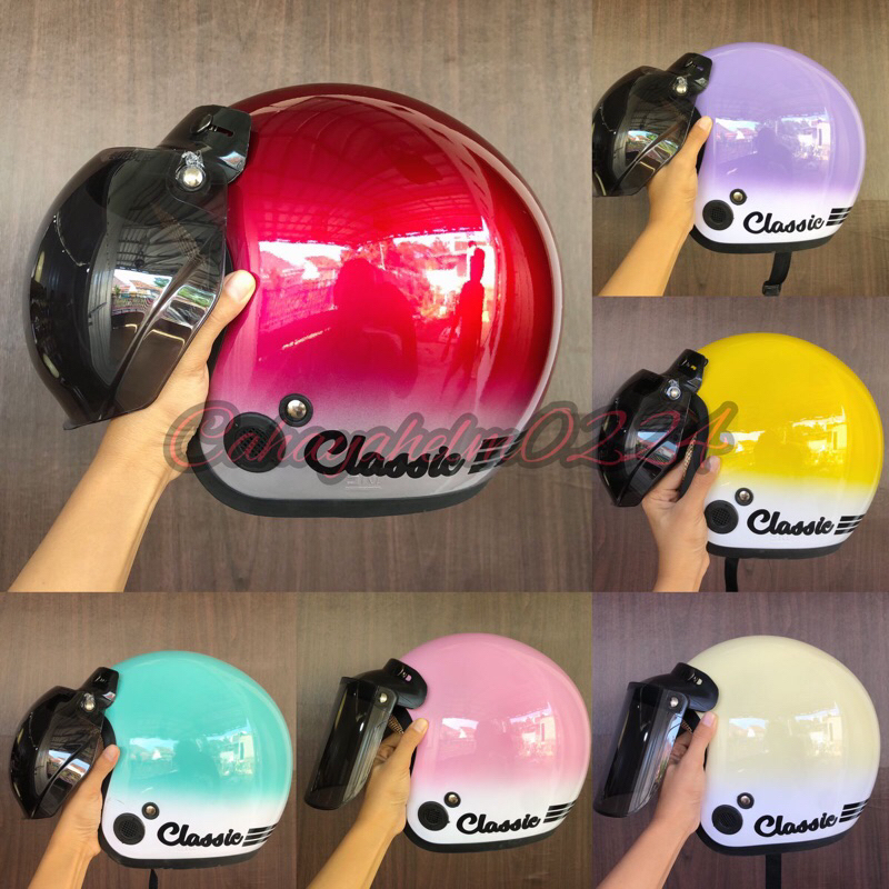 Jual HELM BOGO CLASSIC GRADASI PREMIUM | Shopee Indonesia