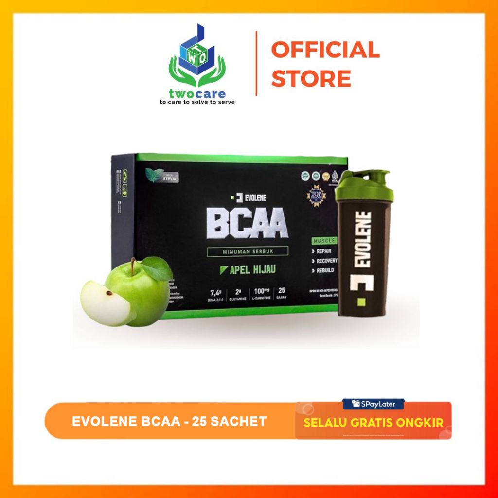 Jual Evolene BCAA 1 Box Isi 25 Sachet Suplemen Fitness Pemulihan Otot ...