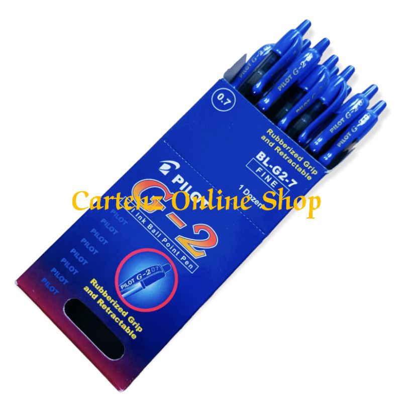 Jual [1PACK] Pulpen Pilot G2 0.5/0.7 Retracable / Pilot BL-G2 (12Pcs ...