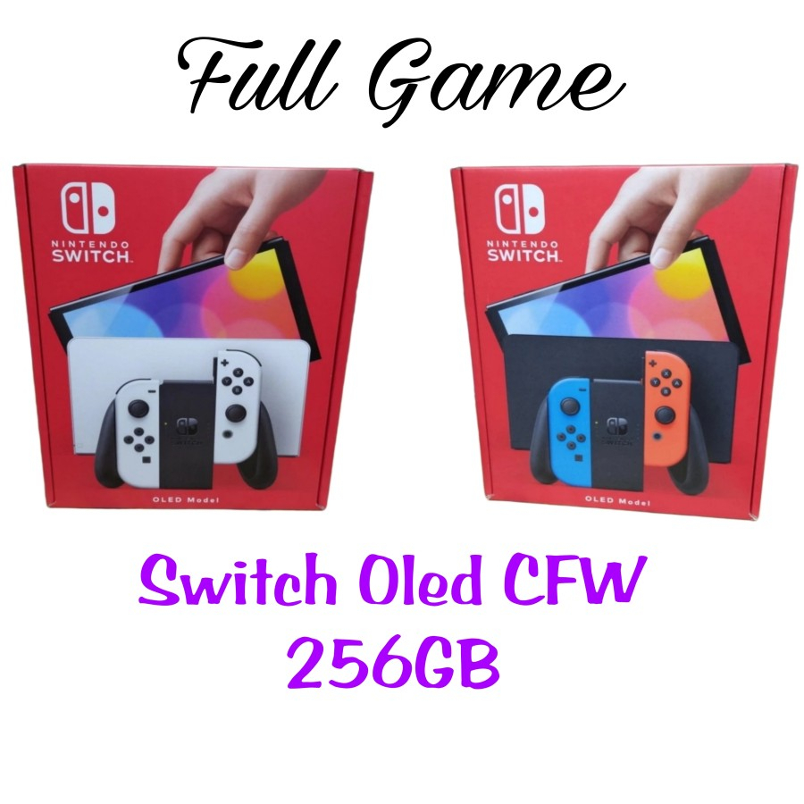 Jual Console Nintendo Switch Oled CFW White Putih 256GB Full Game | Shopee Indonesia