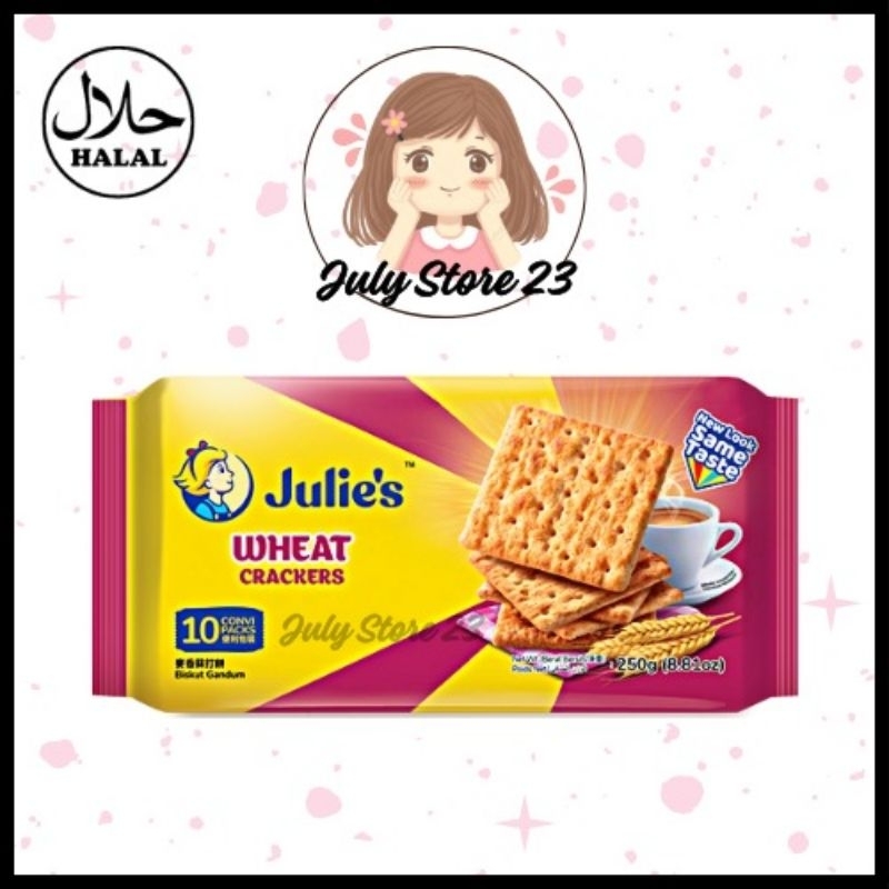Jual Julie's Wheat Crackers | Julies Biskuit gandum 250 g | Shopee ...
