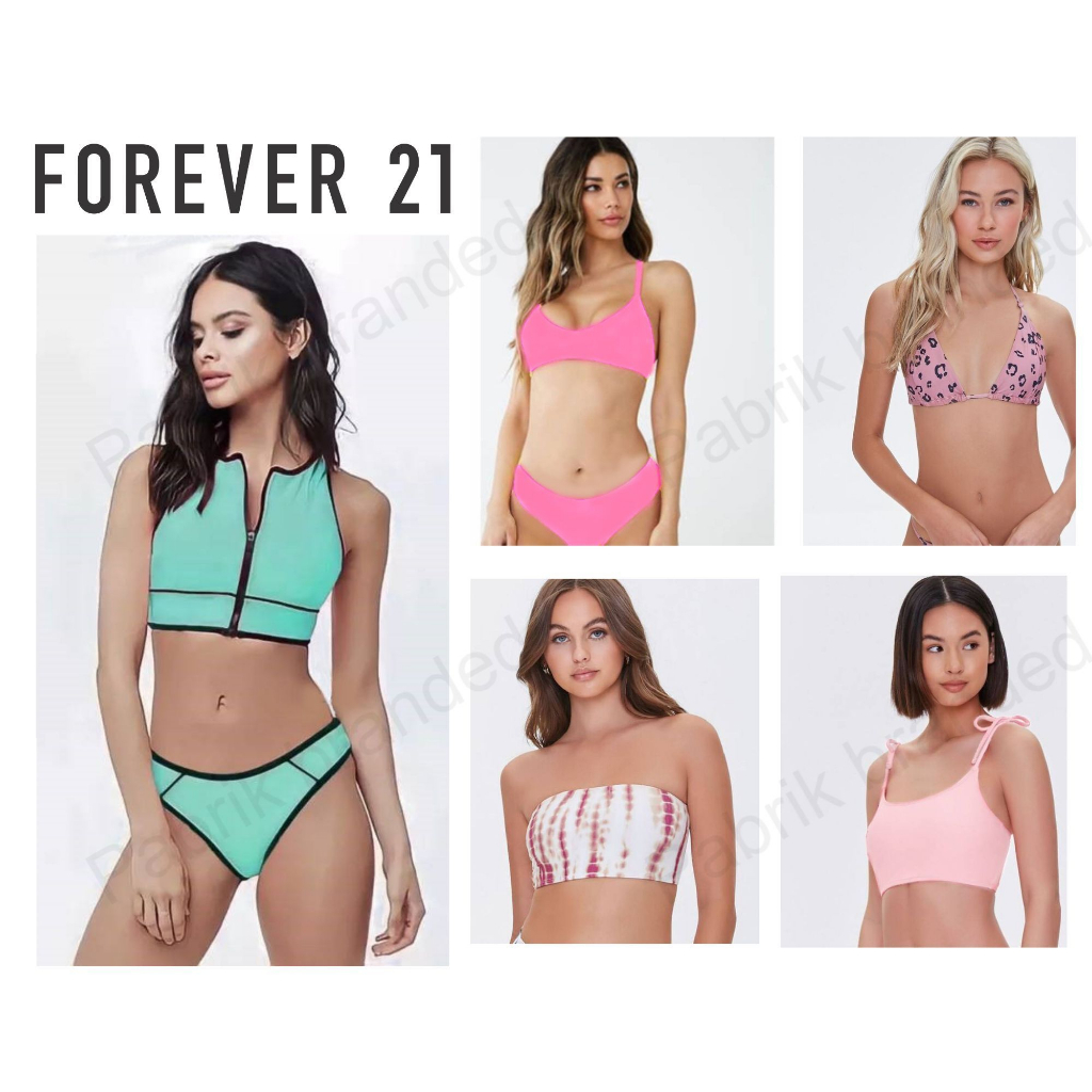 Jual pabrik branded forever21 f21 bikini baju renang pantai atasan bikini murah set bikini ...