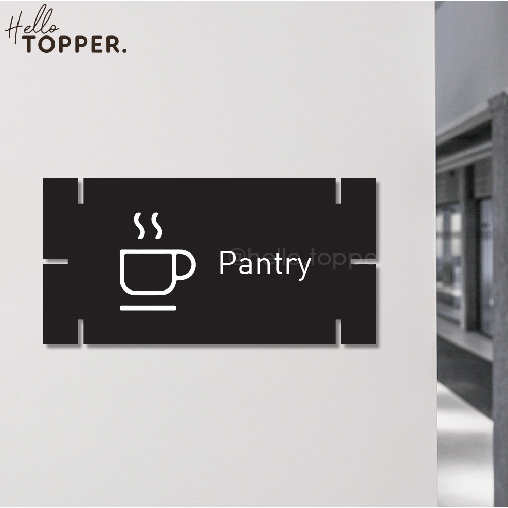 Jual Pantry Signage Acrylic Sign Board Akrilik Papan Label Puzzle ...