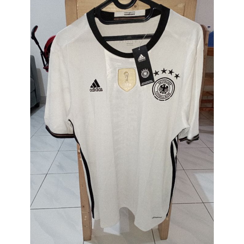 Jual jersey germany and patch wc champion 2014 (size s - GO) | Shopee ...