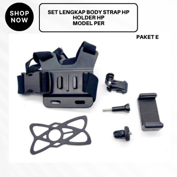 Jual Body Strap Hp Holder Clamp 360 Chest Strap Tali Dada Handphone ...