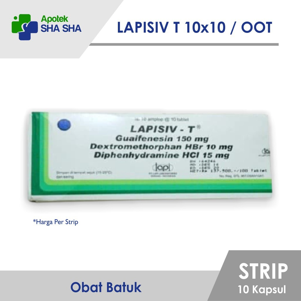 Jual Lapisiv T 10x10 /OOT - Obat Batuk | Shopee Indonesia