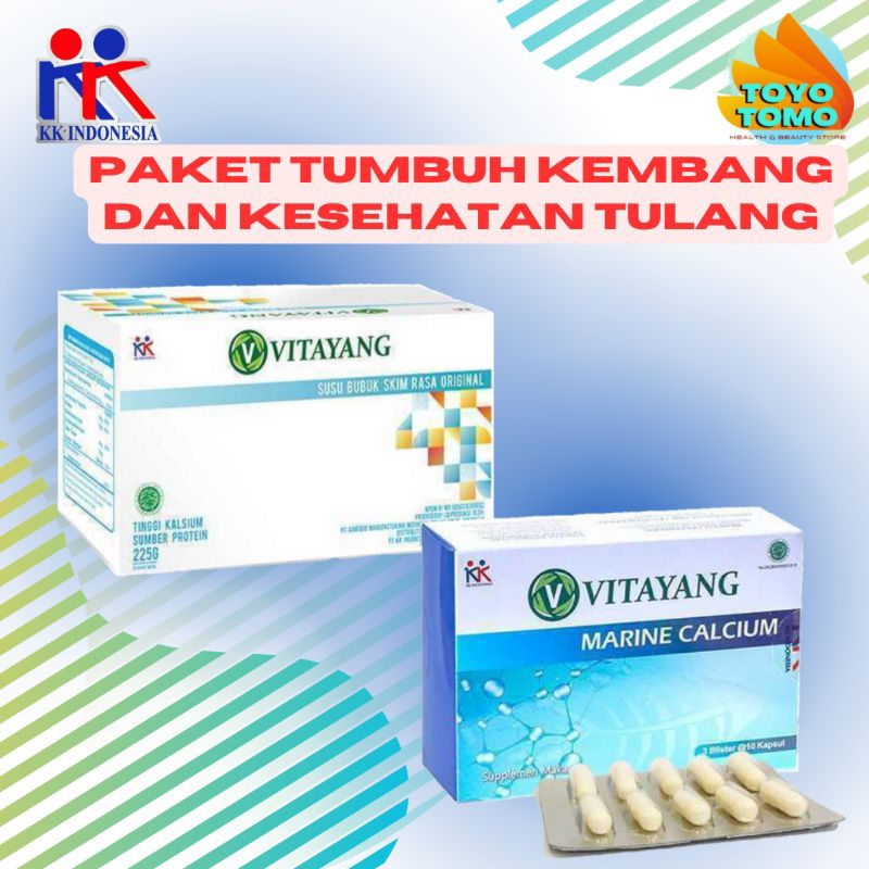 Jual Paket tumbuh kembang dan kesehatan tulang Vitayang Susu skim ...