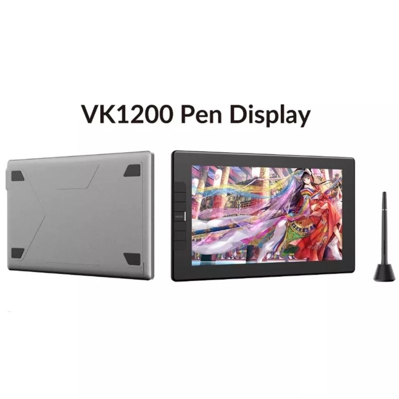 Jual VEIKK VK1200 Drawing Tablet Graphic Monitor Passive Pen + FREE BAG ...