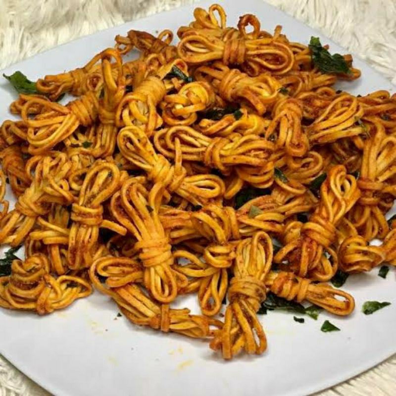 Jual 100 GRAM MIE GULUNG PEDAS DAUN JERUK | Shopee Indonesia