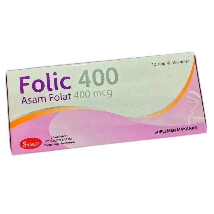 Jual FOLIC 400 - Asam Folat 400mcg (100's /Dus) | Shopee Indonesia