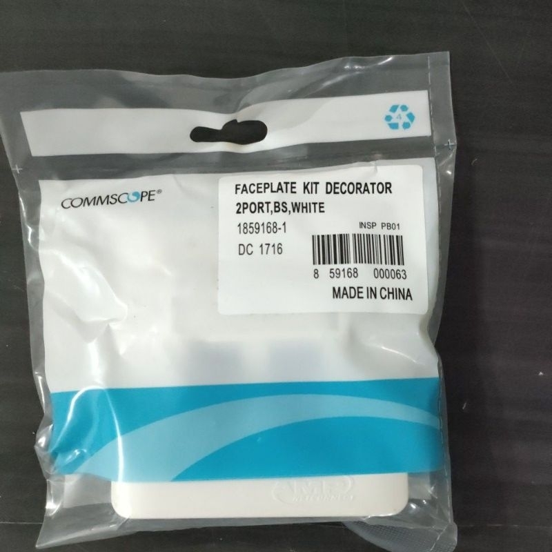 Jual Faceplate 2 Port Commscope - 2 Hole Faceplate KIT | Shopee Indonesia