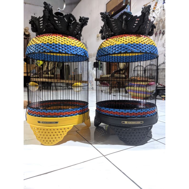Jual Sangkar Kutut Mahkota Sangkar Perkutut Ram Besi CEBOL Anyaman ...