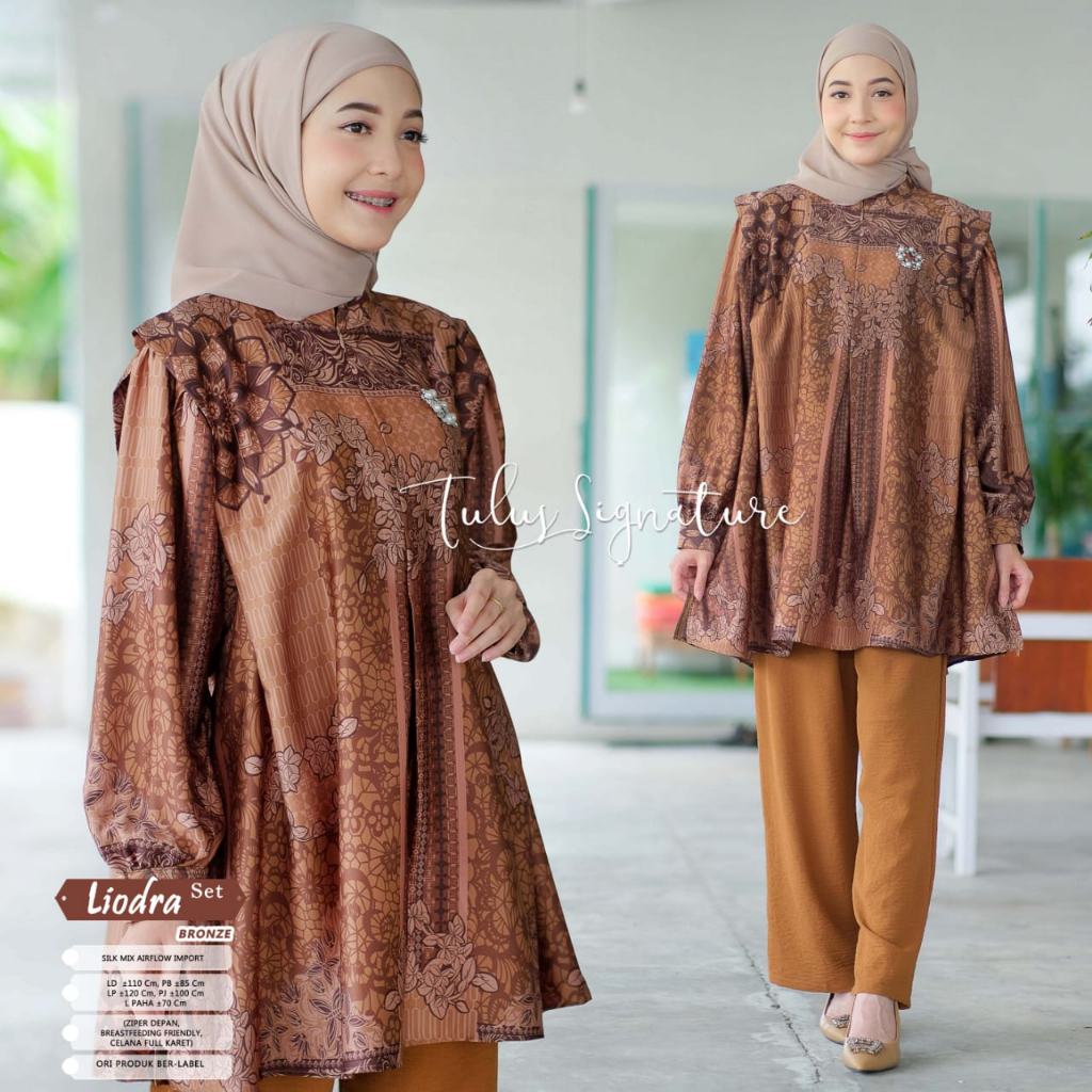 Jual Baju Setelan Wanita Kekninian One Set Terbaru jumbo Ld 120 Bahan ...