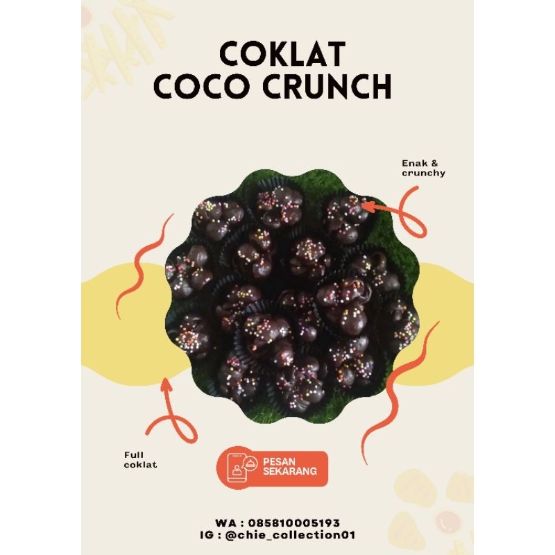 Jual Kue Coklat Koko Crunch / Kue Kering Coco Crunch springkle (isi ...